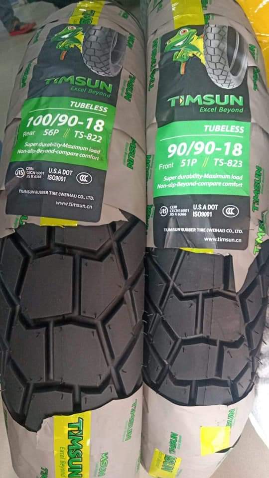 Timsun Tubeless Tyre 100-90-18 TS-822 Tire - Roadies Store