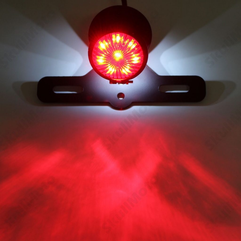 Universal Cafe Racer LED Light and Number Plate holder For All ...