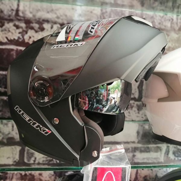 JIEKAI JK-902 Red & Matt Black Uplift Dual Visor Helmet DOT – Roadies Store