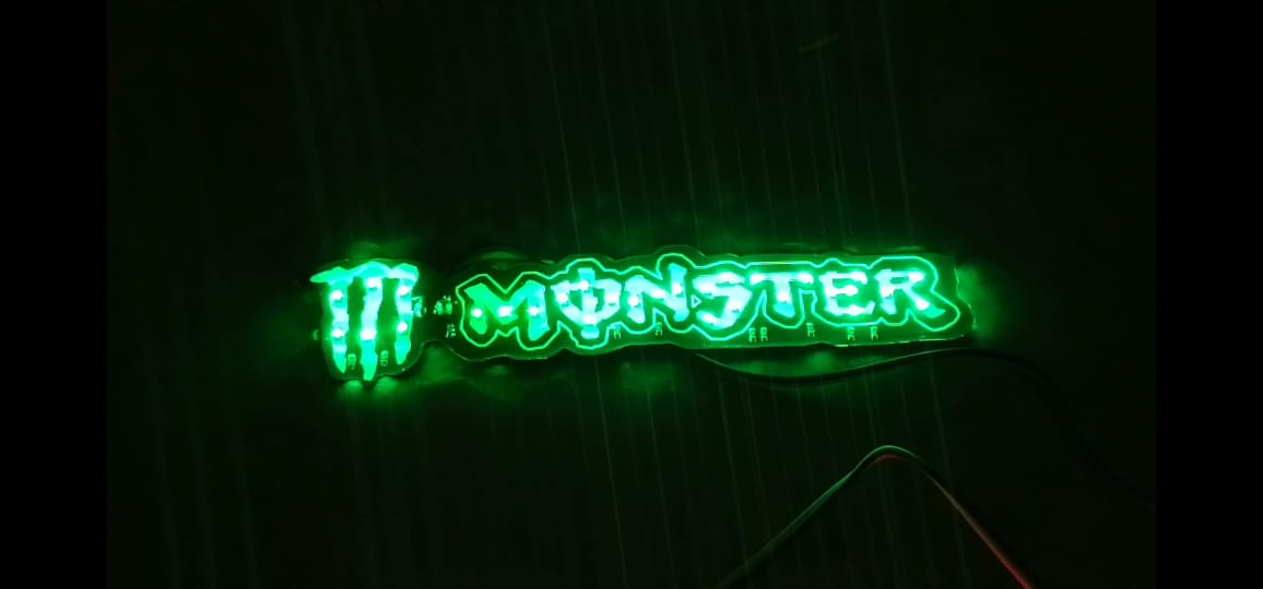 Monster Logo Strip Light DRL - Roadies Store