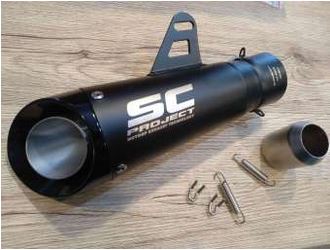 SC PROJECT S1 Cut -Tip TITANIUM SLIP-ON EXHAUST - Roadies Store