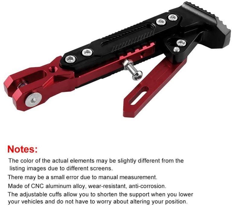 Motorcycle CNC Adjustable Kickstand Foot Side Support Stand for ...