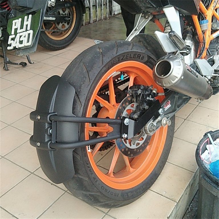 Universal KTM Splash Rear Mud Guard Single Armed - Roadies Store