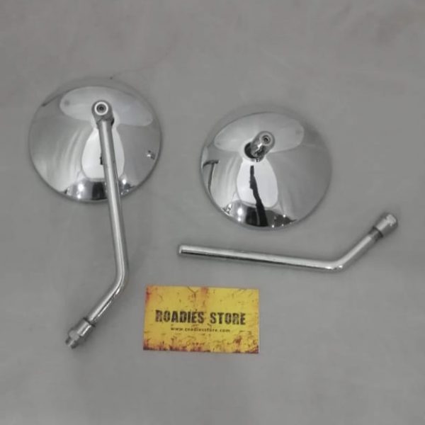 Motorcycle Square Shape Chrome Mirrors – Roadies Store