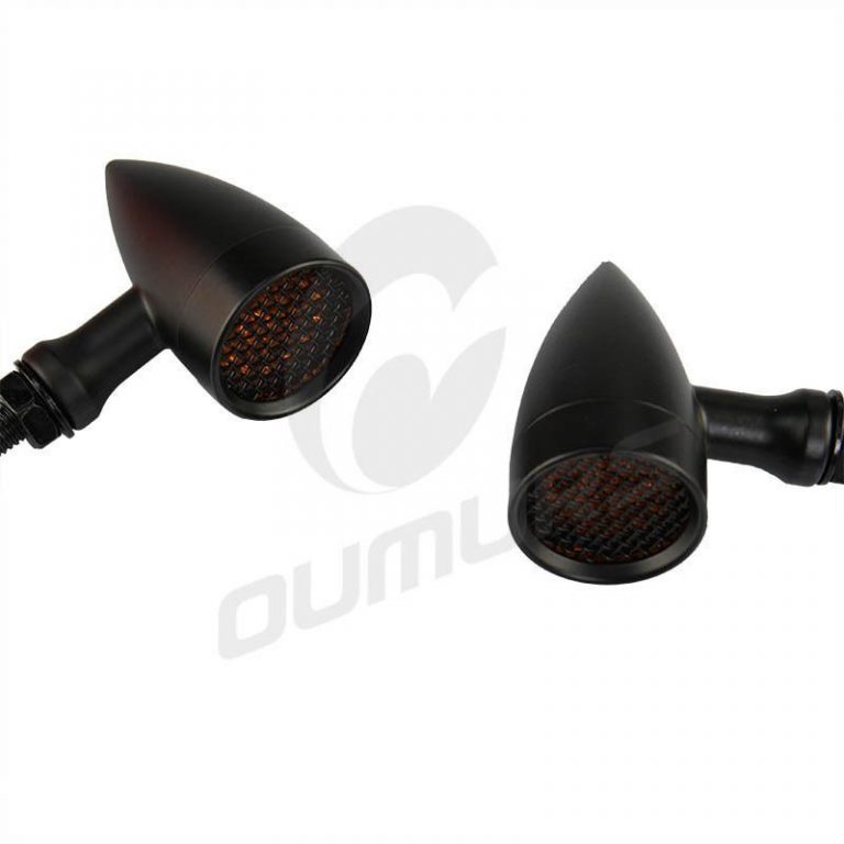 Vintage Style Chrome Motorcycle LED Bullet indicators Turn Signals ...