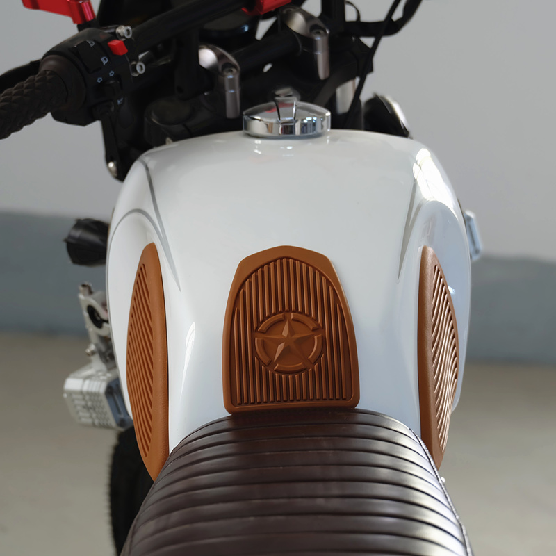 3PCS Motorcycle Cafe Racer Fuel Tank Pad Side Gas Tank Sticker Knee ...