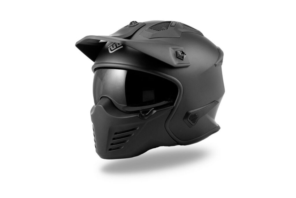 FASEED FS-726 X Detachable Skull Mask Street Fighter Matt Black ...