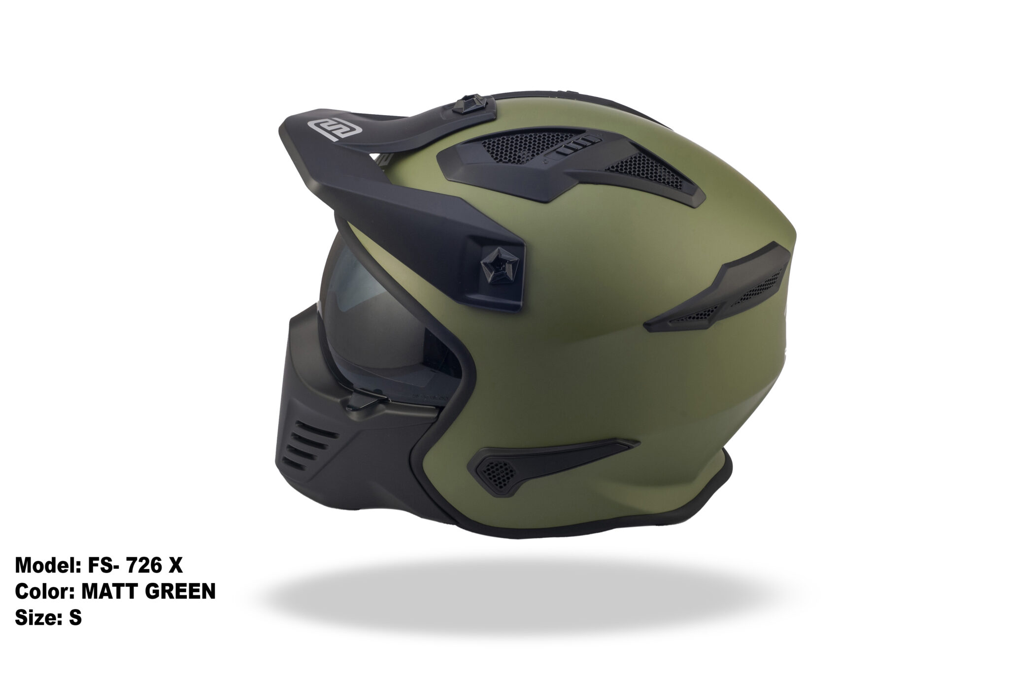 FASEED FS-726 X Detachable Skull Mask Street Fighter Army Green ...