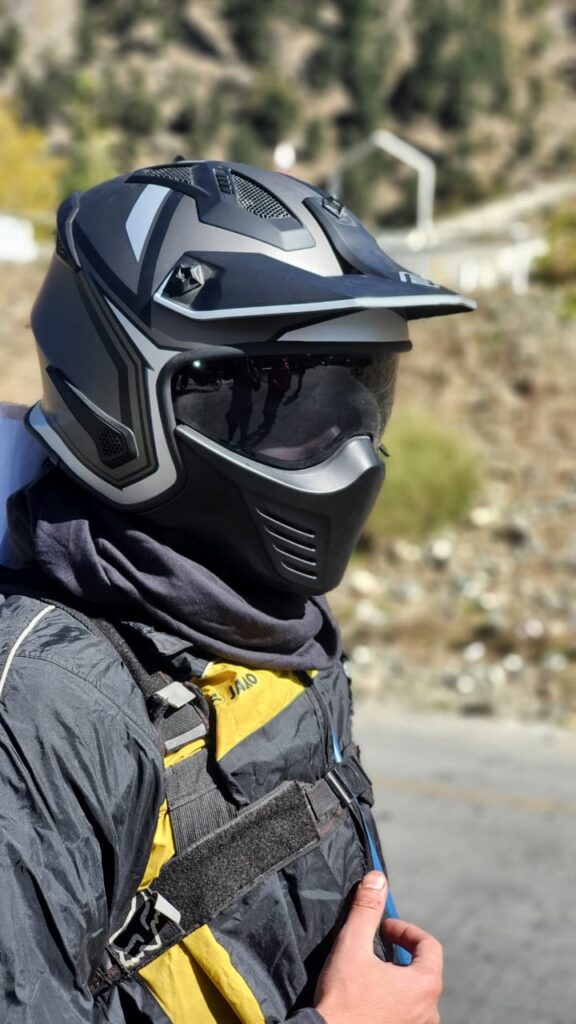 FASEED FS-726 X HWS TITANIUM SILVER Detachable Skull Mask Street ...