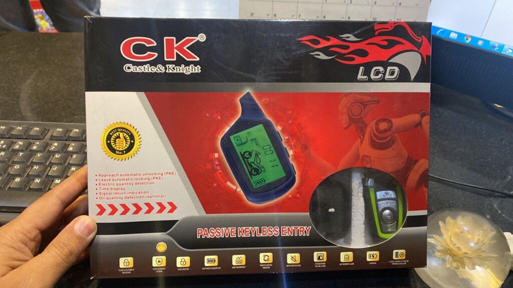 CK Two way Alarm System Passive Key Less Entry Remote Motorcycle High ...
