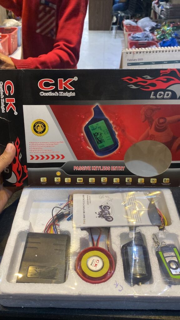 CK Two way Alarm System Passive Key Less Entry Remote Motorcycle High ...