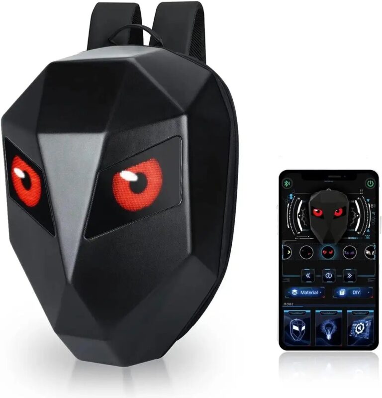 LOY EYE Motorcycle Iran Man LED Knight Bag Pack with Bluetooth Mobile ...