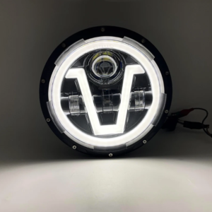 7 inch Headlight LED Projector V Angle Eyes DRL For Motorcycle 7inch ...