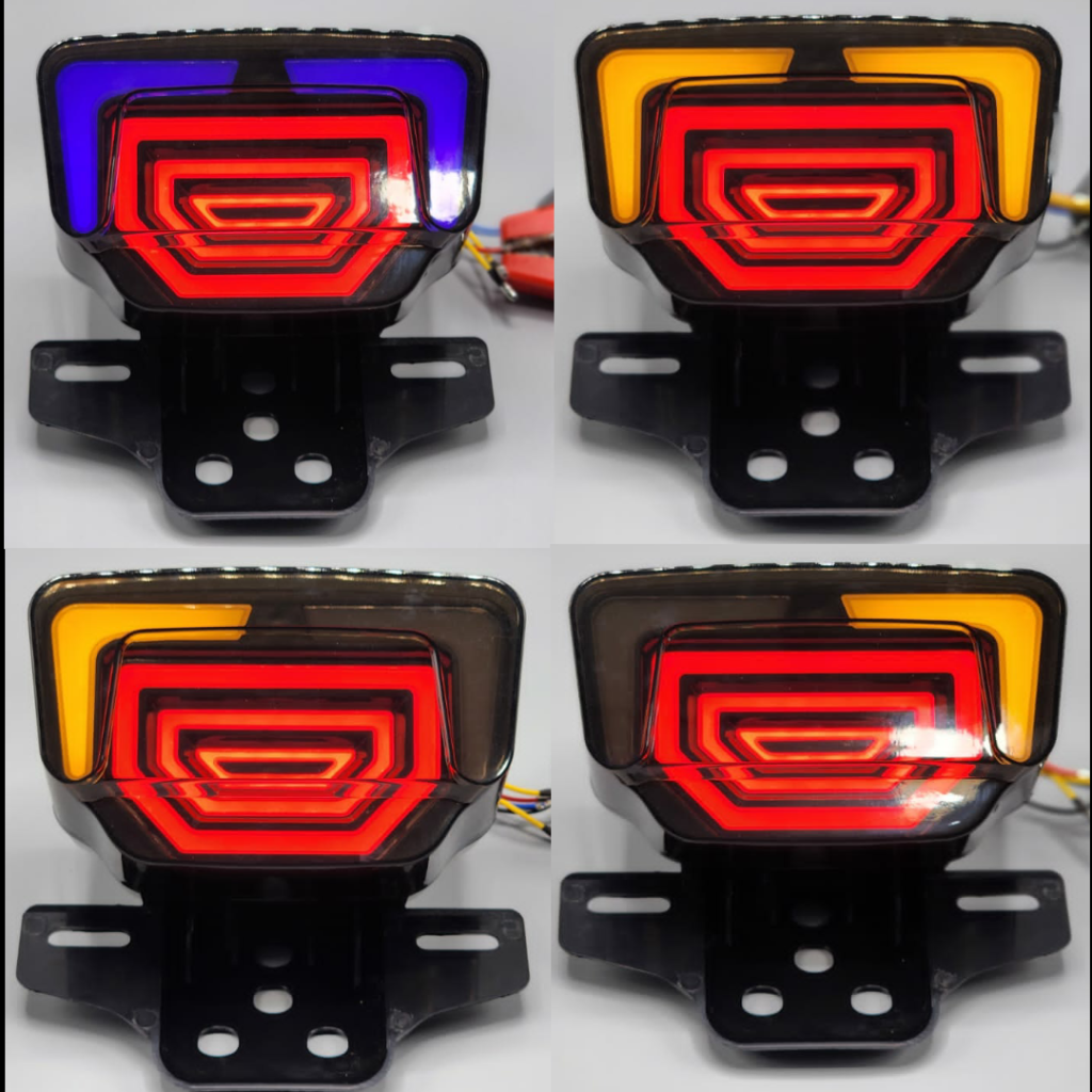 Honda LED Smoke Back Light Tail Light with Indicators Turn Signal Fancy ...
