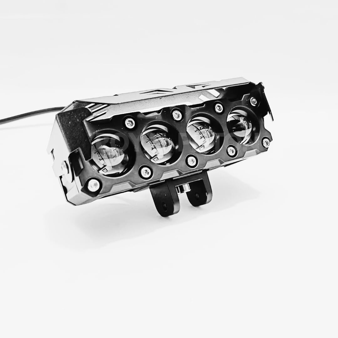 Motorcycle HJG 4 Lens SMD Spotlight Headlight 9D Lens Yellow – White ...