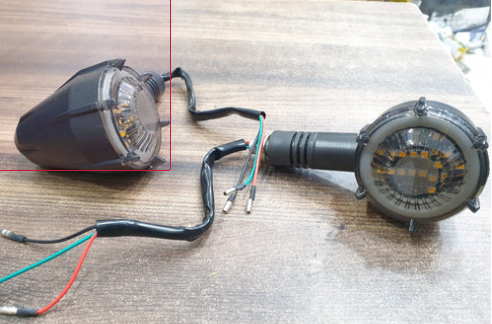 Motorcycle Universal Round Shape Motorcycle Indicators With DRL Light 2 ...