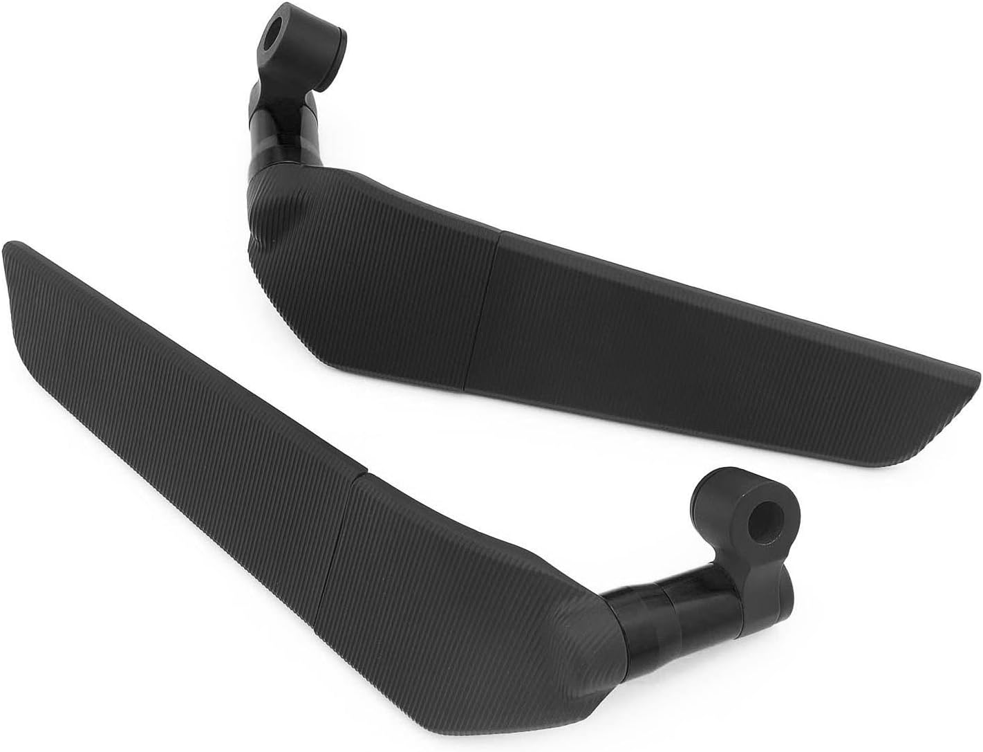 Universal Motorcycle Kawasaki H2 Wing Style Side View Rear Mirrors CNC ...