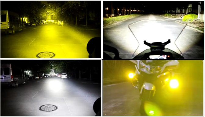 LIU HJG Adventure BMW Big External LED 4.5inch Round Lights EL72 White ...