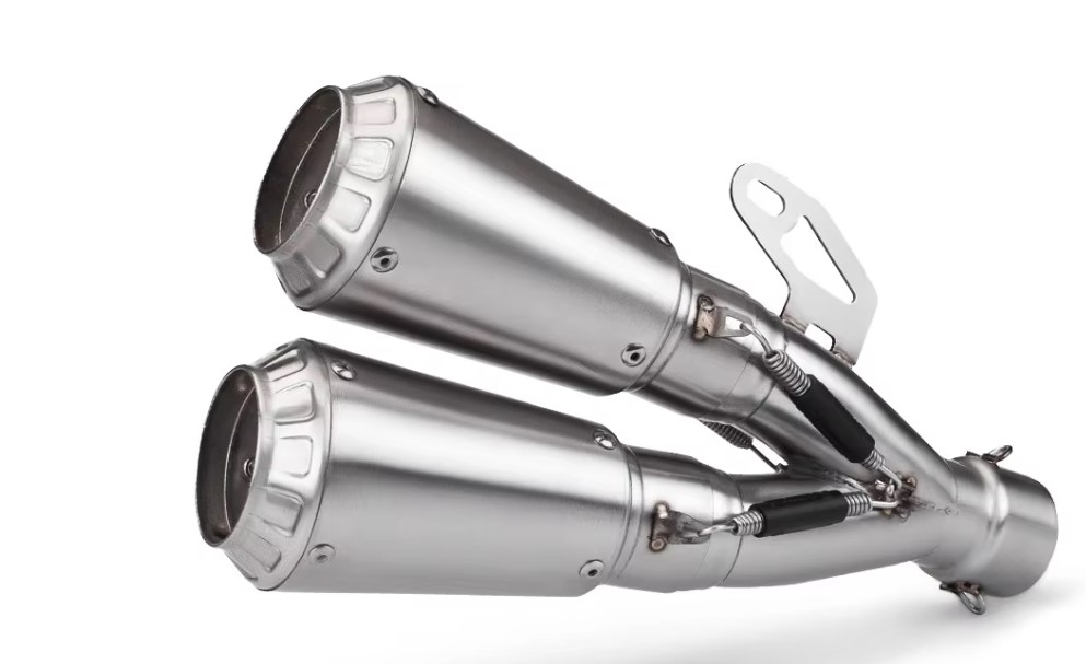 Motorcycle SC Project Dual Pipe Nose Exhaust E09 High Quality Muffler ...