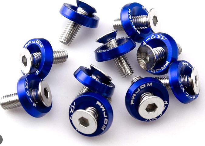 Motorcycle Colorful Fancy Bolts with Washer 10 Pcs Set / Headlight ...